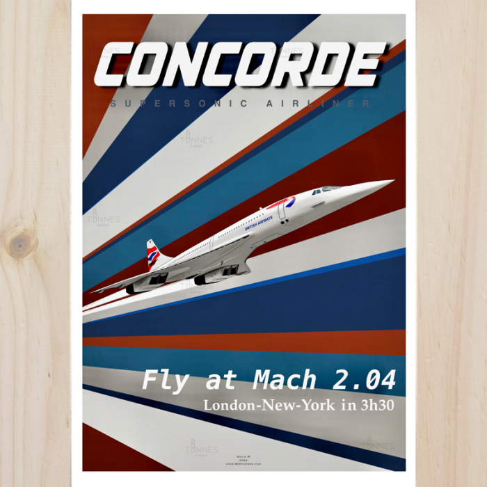Poster concorde (british airways) - Aéro & Spatial - 800 Tonnes