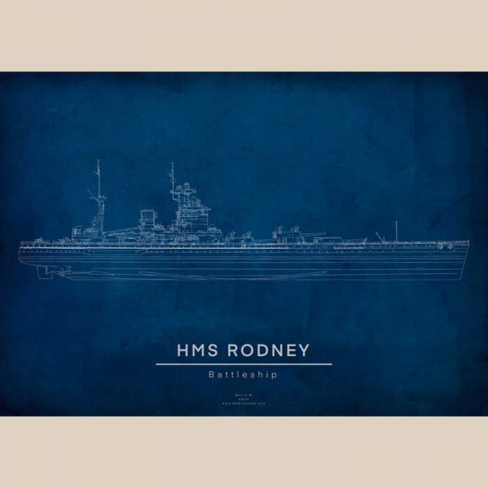 Hms rodney - Blue Print - 800 Tonnes