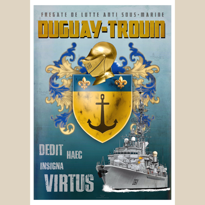 Poster tampion french frigate duguay-trouin - Targets - 800 Tonnes